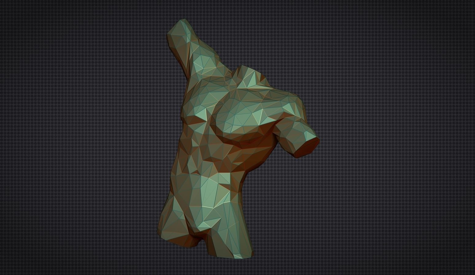 Male Torso Low Poly 3D model 3D printable | CGTrader