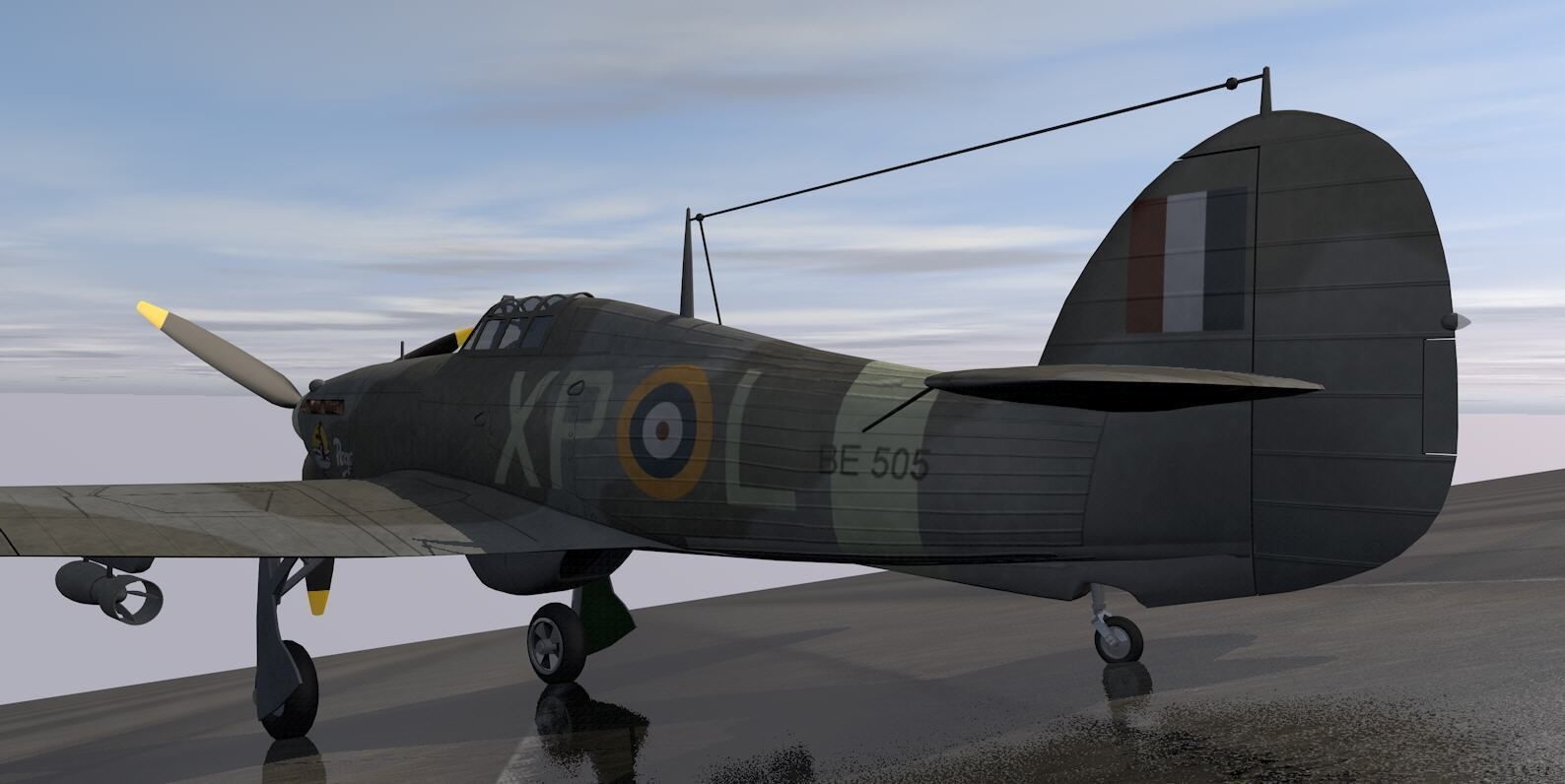 Hawker Hurricane Mk-2b 3D model | CGTrader