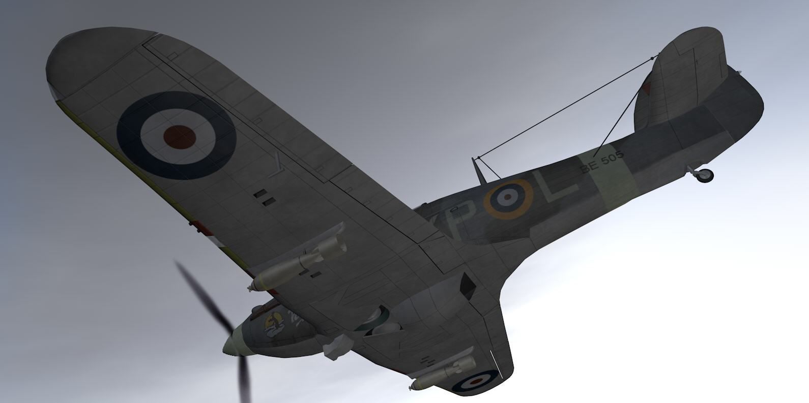 Hawker Hurricane Mk-2b 3D model | CGTrader