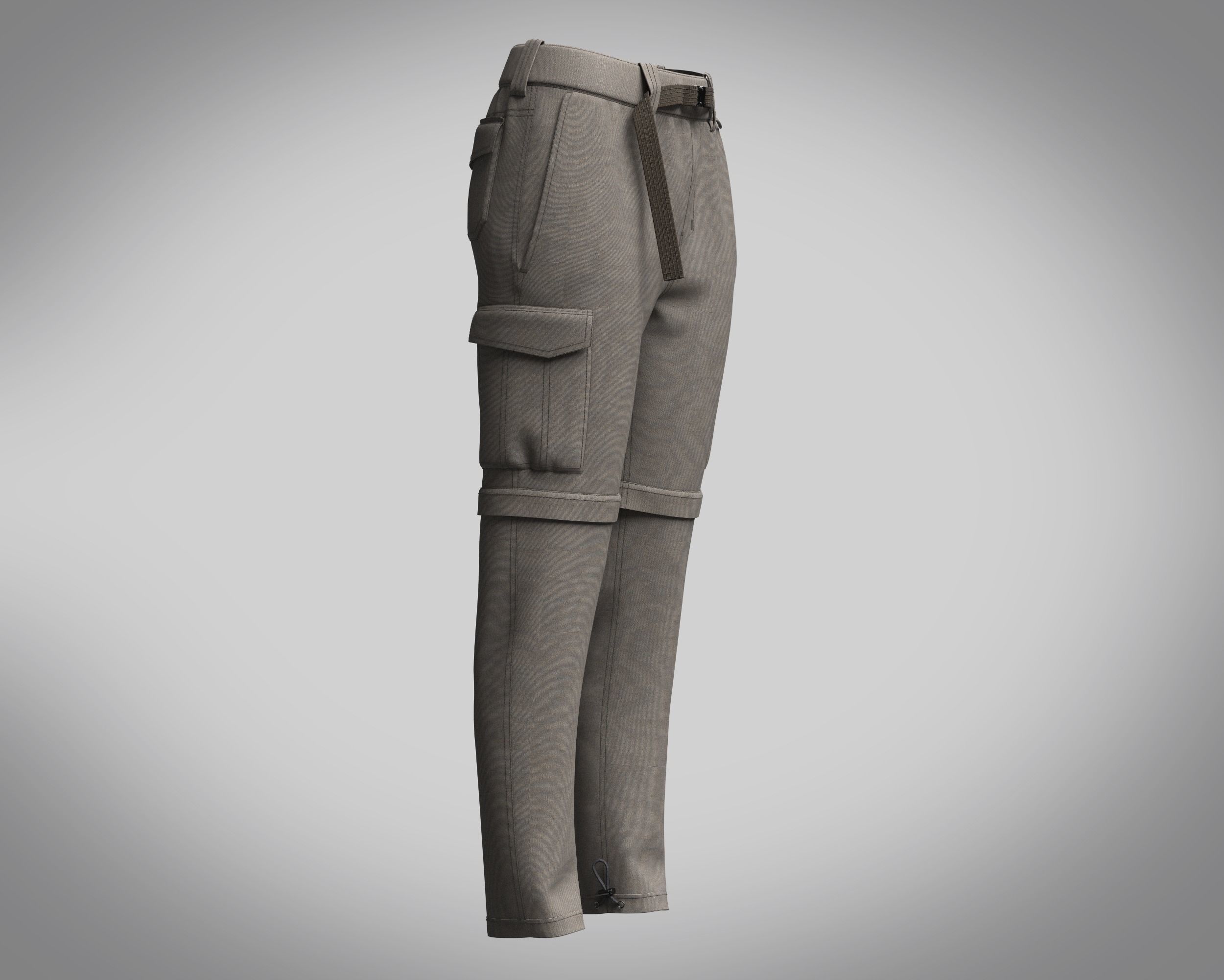 Ladies Zip Pocket Pant 3D model | CGTrader