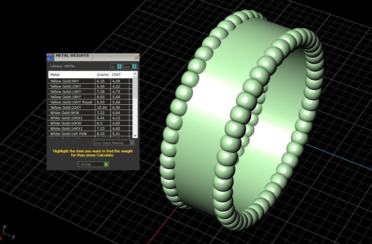 Perlee Rings Collection All Sizes 3D model 3D printable | CGTrader