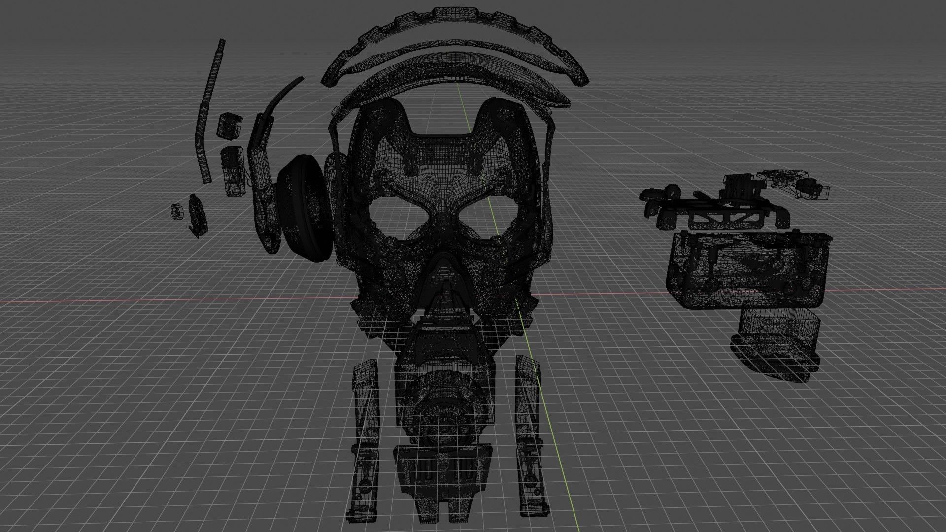 GTFO Cosplay Mask 3D Print Kit 3D model 3D printable | CGTrader