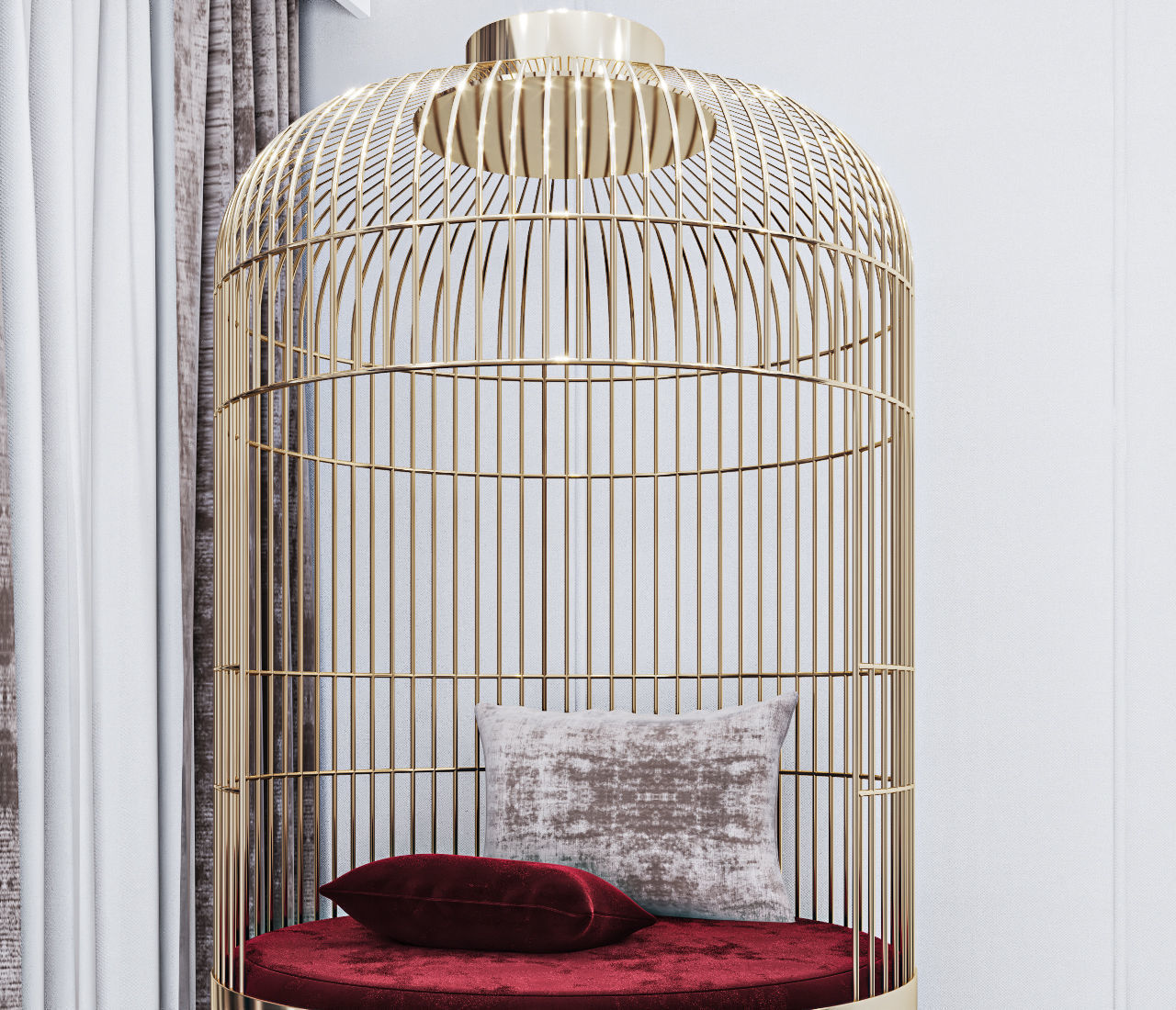 Cage Chair 02 3D model 3D model | CGTrader