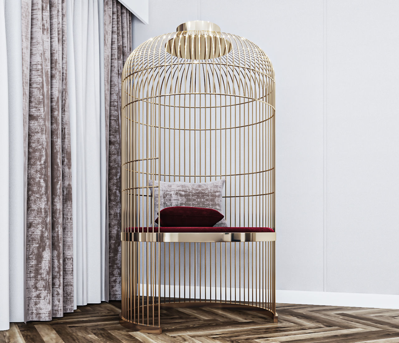Cage Chair 02 3D model 3D model | CGTrader