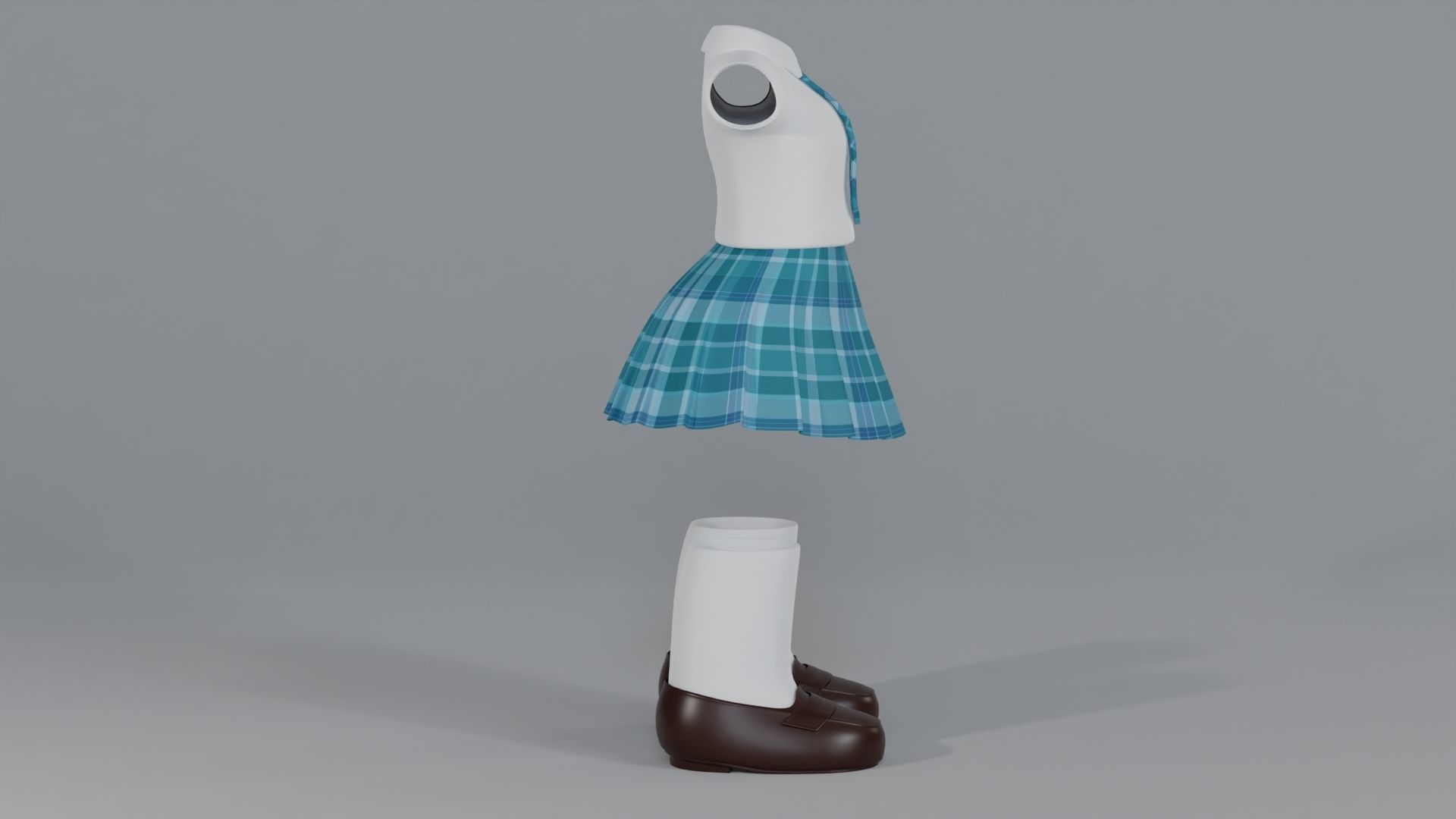 Chibi Japanese School Uniform 8 3D model | CGTrader
