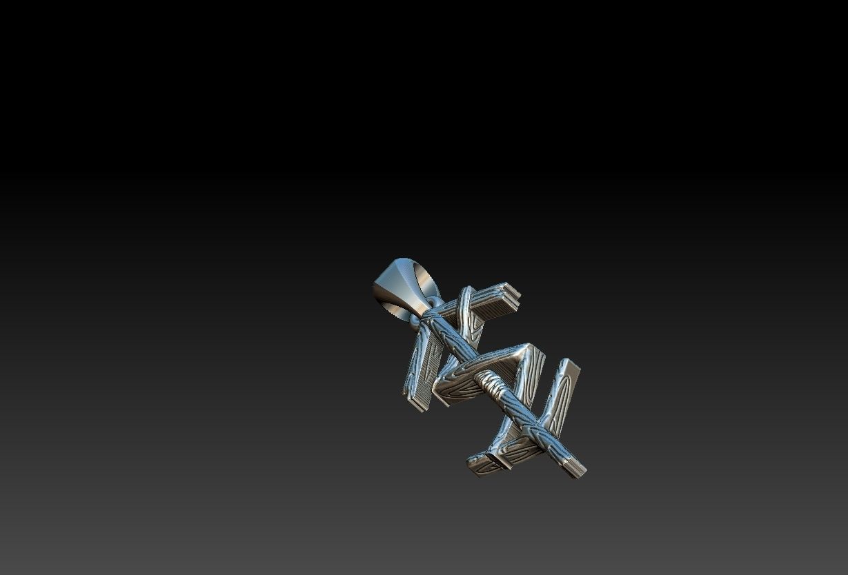 Viking Runes Pendant 3D model 3D printable | CGTrader