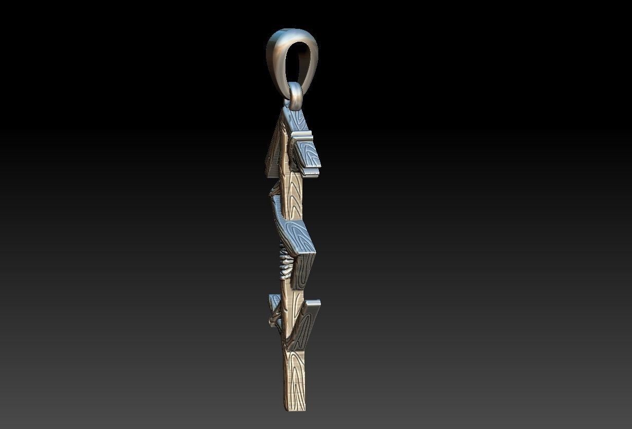 Viking Runes Pendant 3D model 3D printable | CGTrader