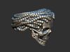 ring skull dreadlocks steampunk 3D model 3D printable | CGTrader