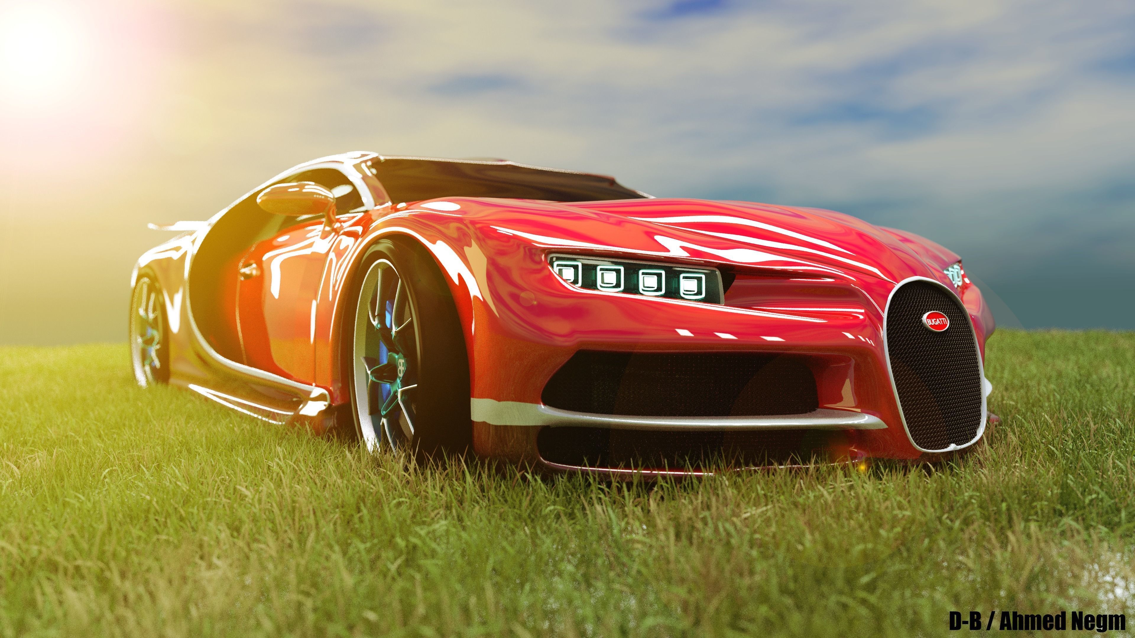 Bugatti Car Model 3D model | CGTrader