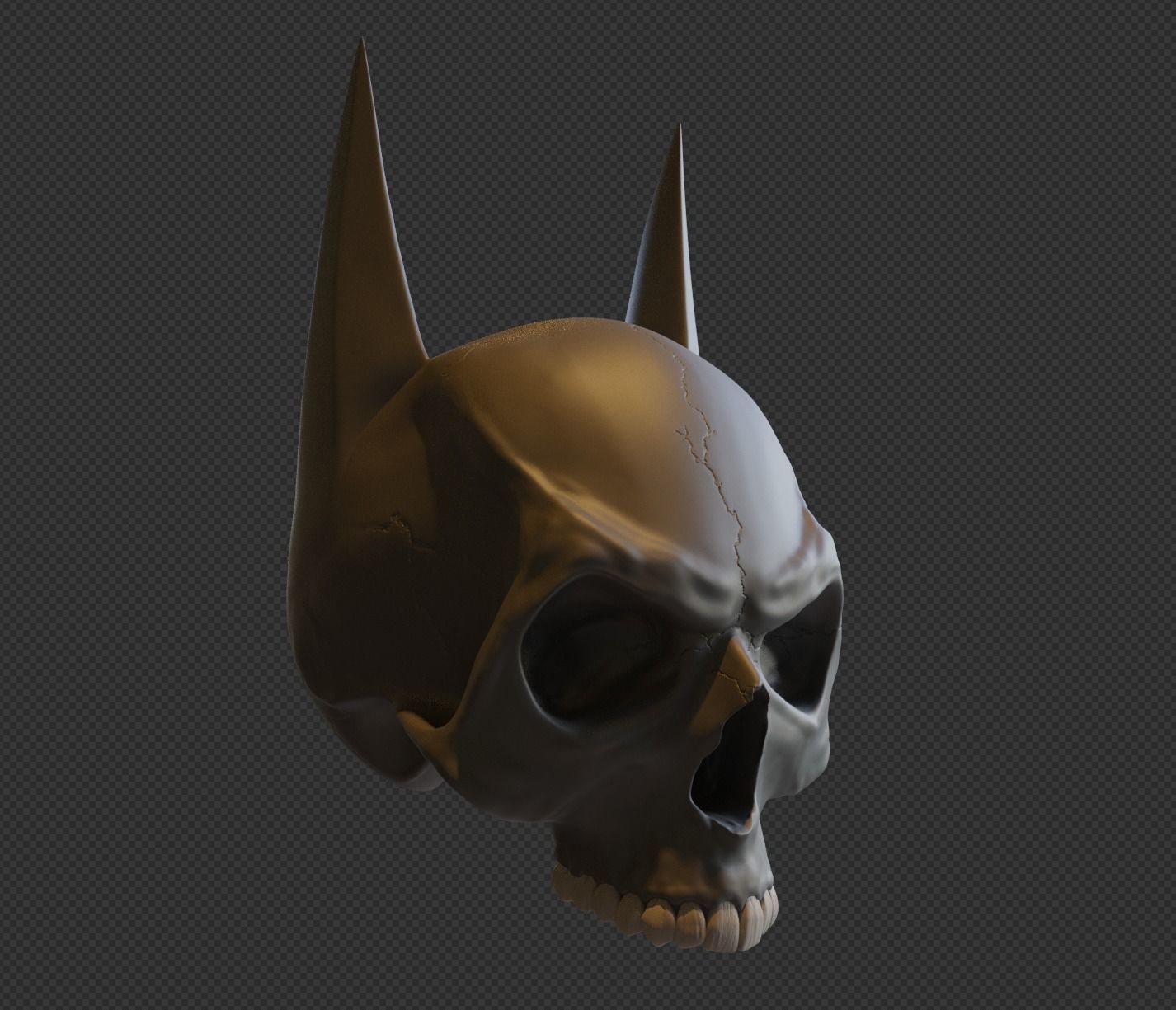 Batman Character Skull ready for print 3D model 3D printable | CGTrader