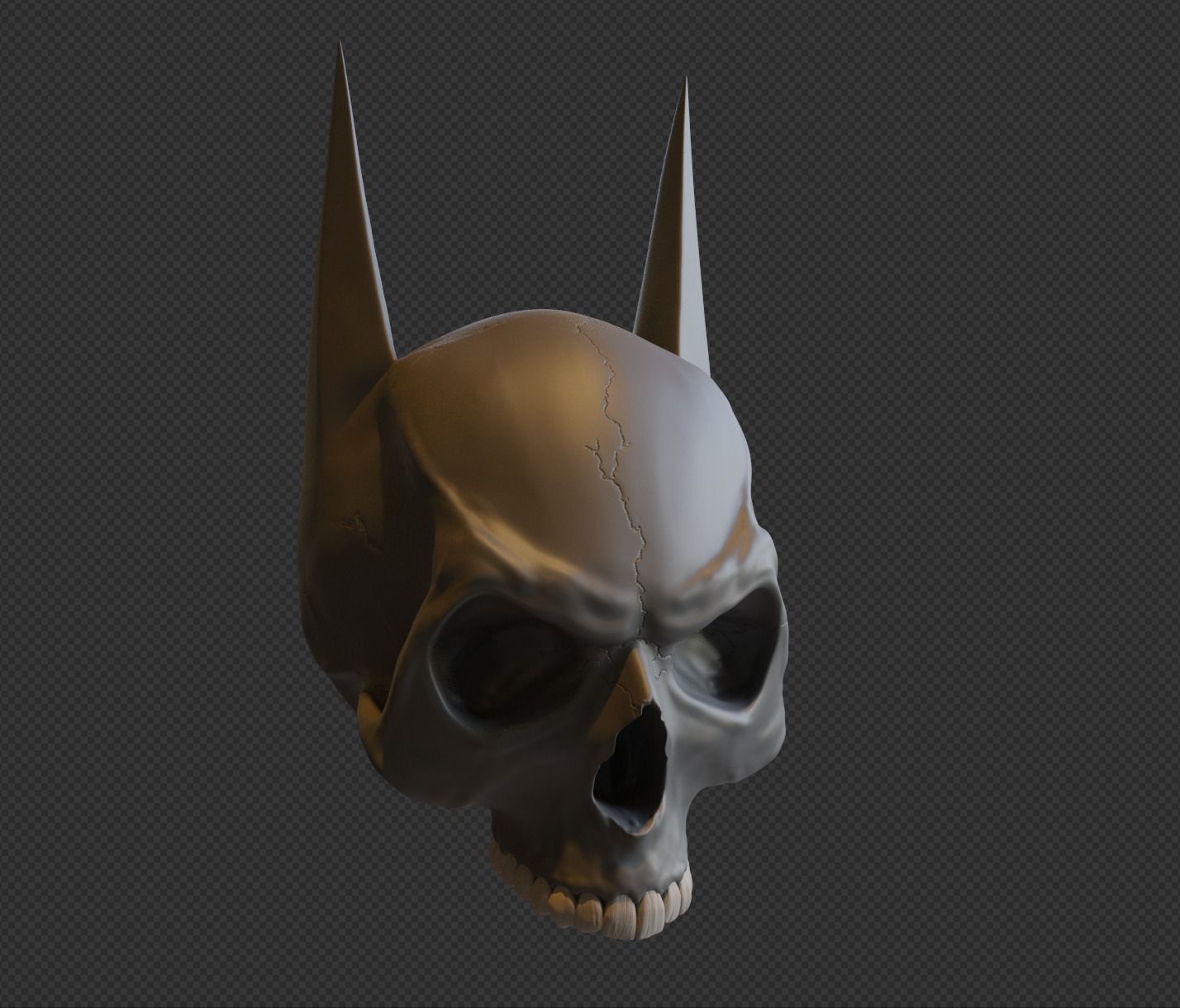 Batman Character Skull ready for print 3D model 3D printable | CGTrader