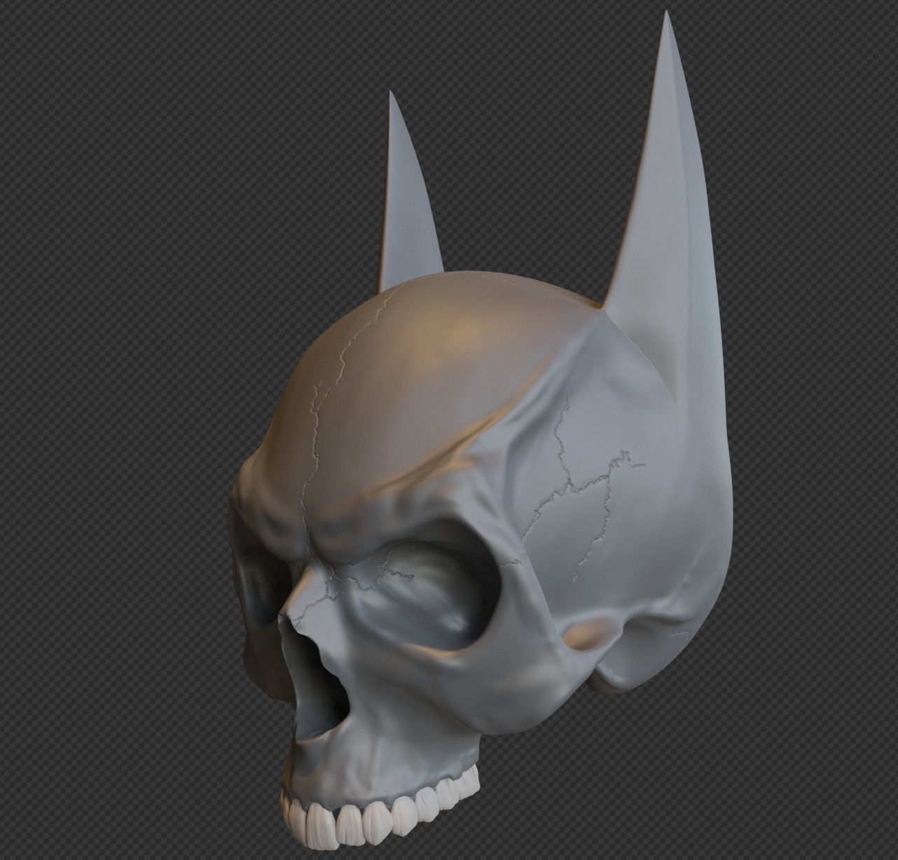 Batman Character Skull ready for print 3D model 3D printable | CGTrader