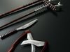 3D model 4 Ninja Weapons pack VR / AR / low-poly | CGTrader