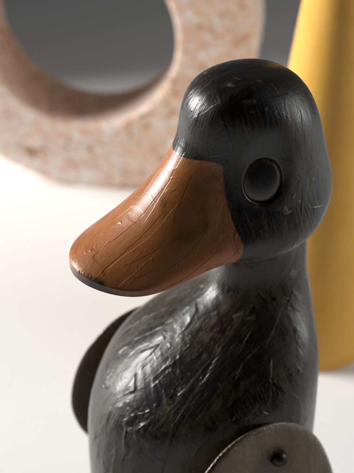 Wooden Duck with Objects 3D model | CGTrader