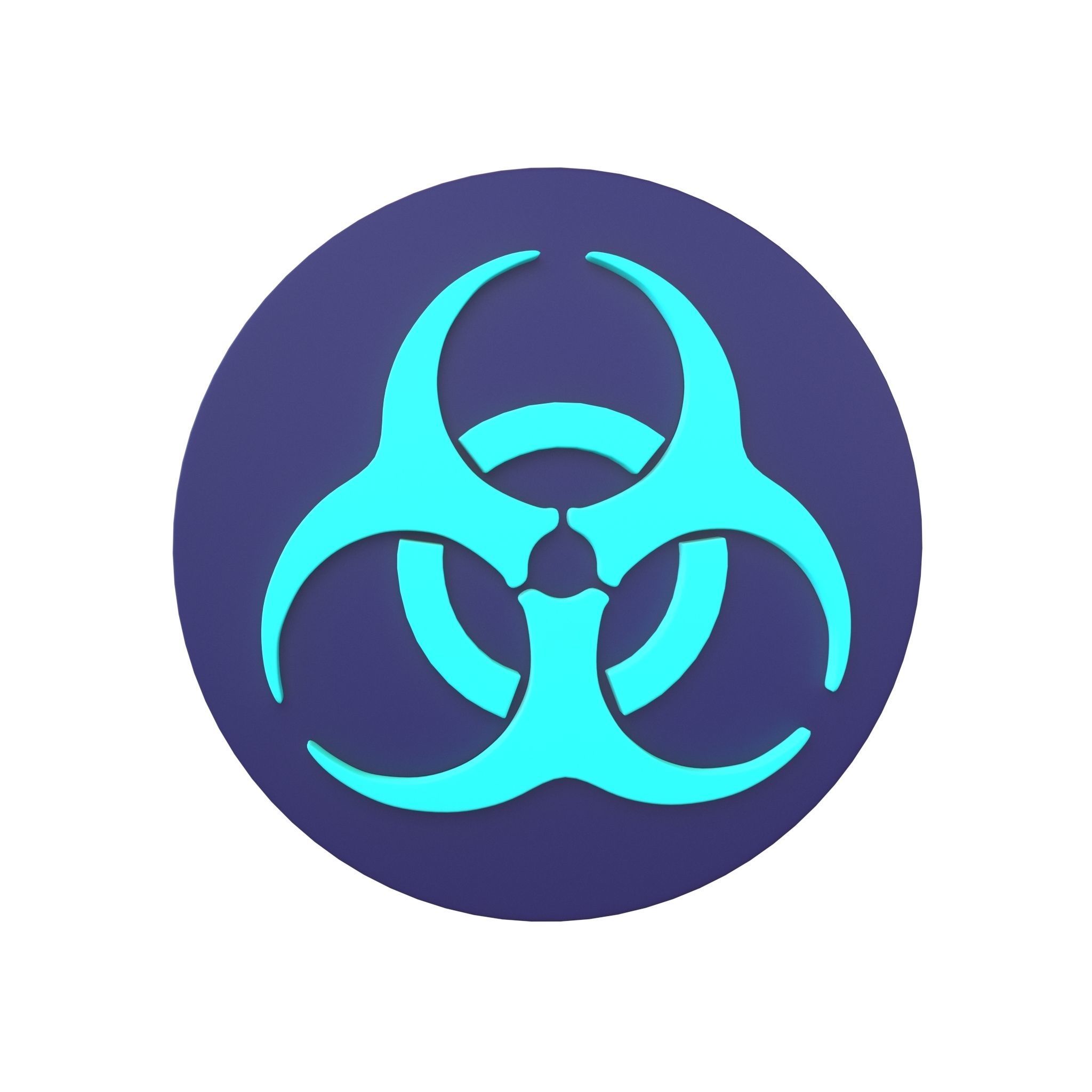3D model Biological Hazard Symbol v1 005 VR / AR / low-poly | CGTrader