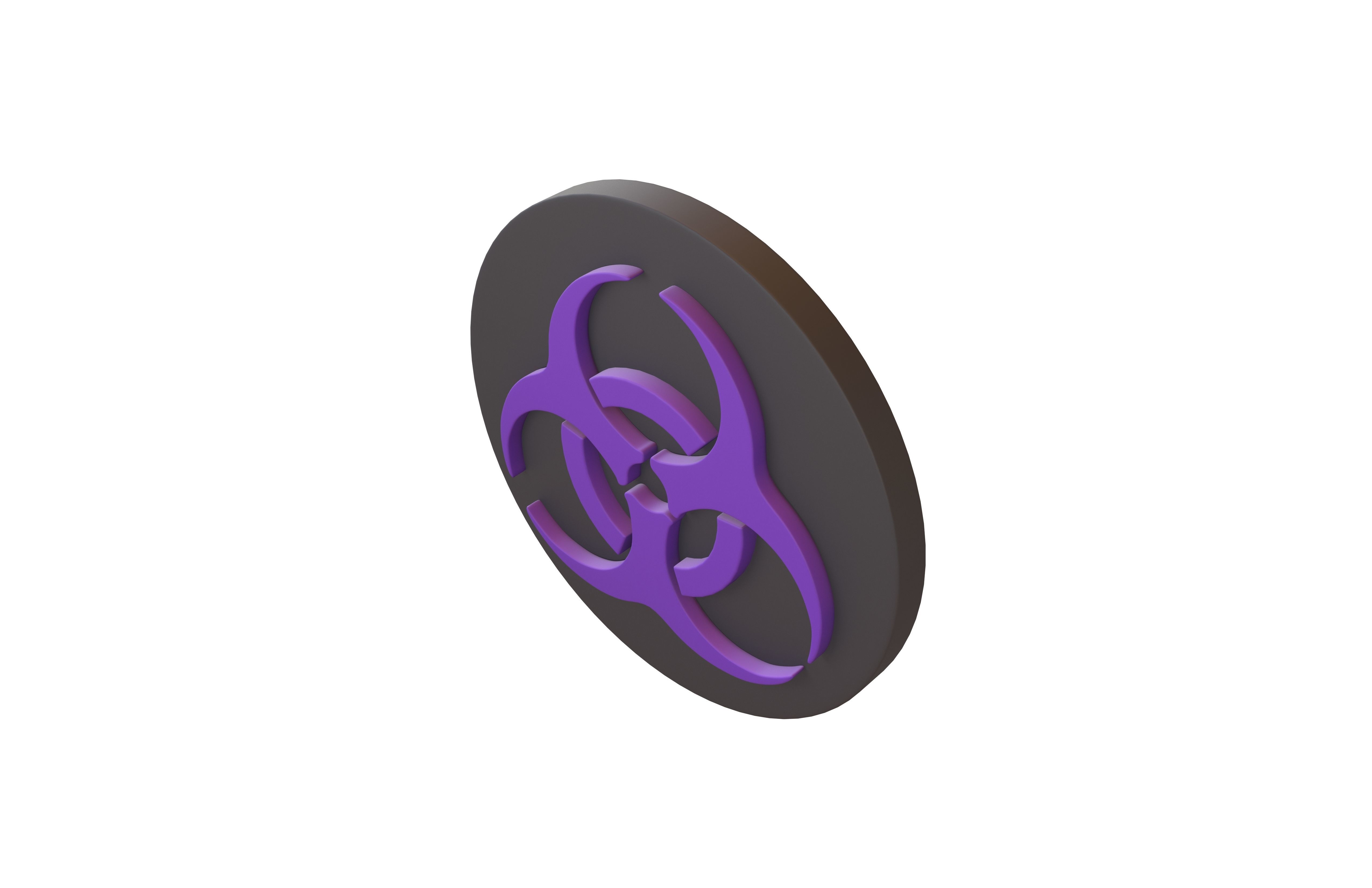 3D model Biological Hazard Symbol v1 008 VR / AR / low-poly | CGTrader