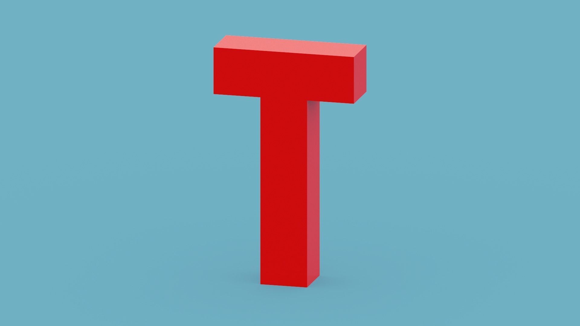 3D model Pixel Letter T VR / AR / low-poly | CGTrader
