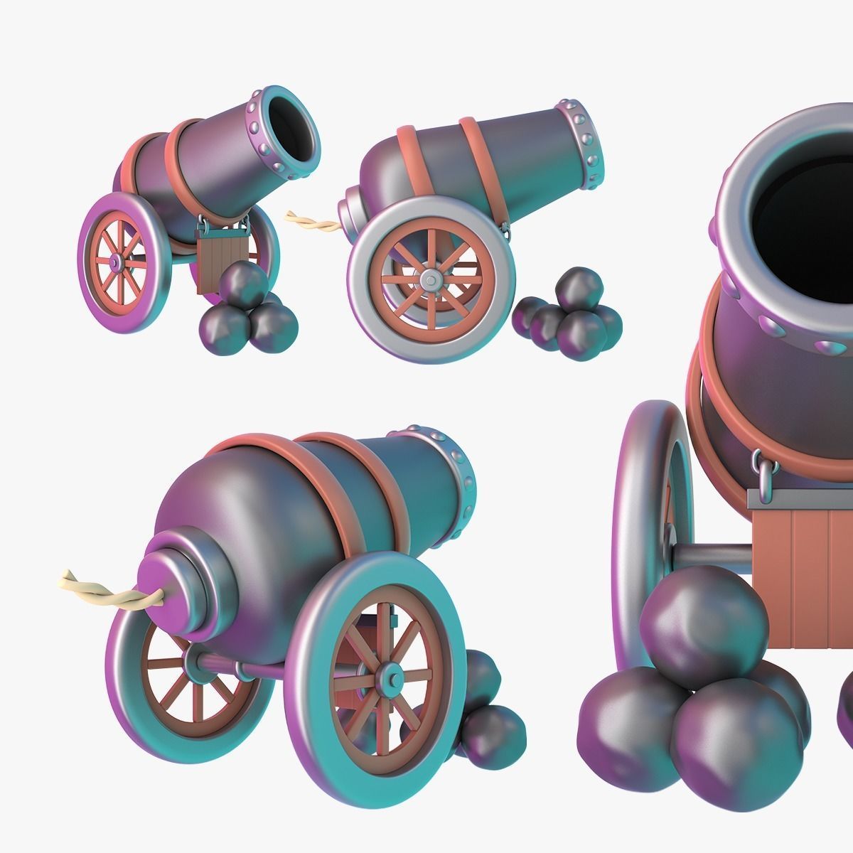 Ramadan Cannon 3D model | CGTrader
