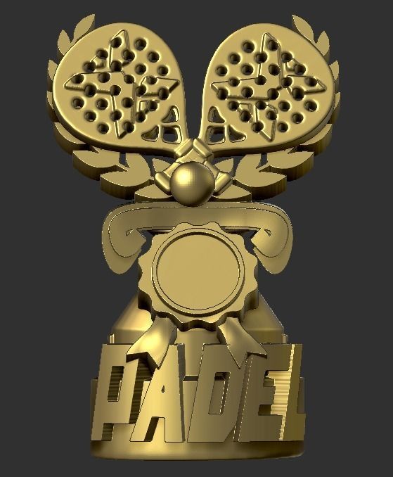 trofeo padell 3D model 3D printable | CGTrader