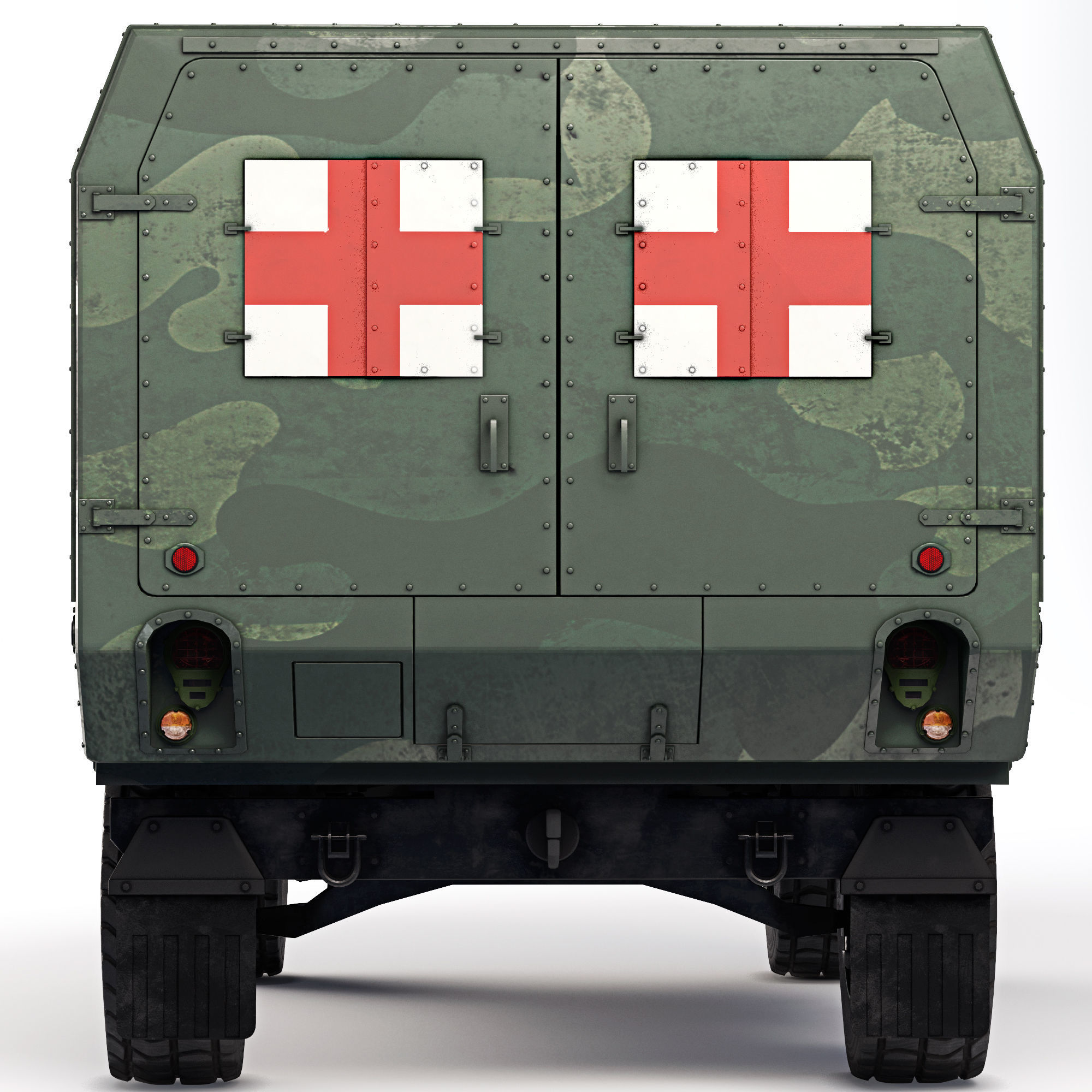 Humvee Military M997A3 Ambulance 2018 3D model | CGTrader