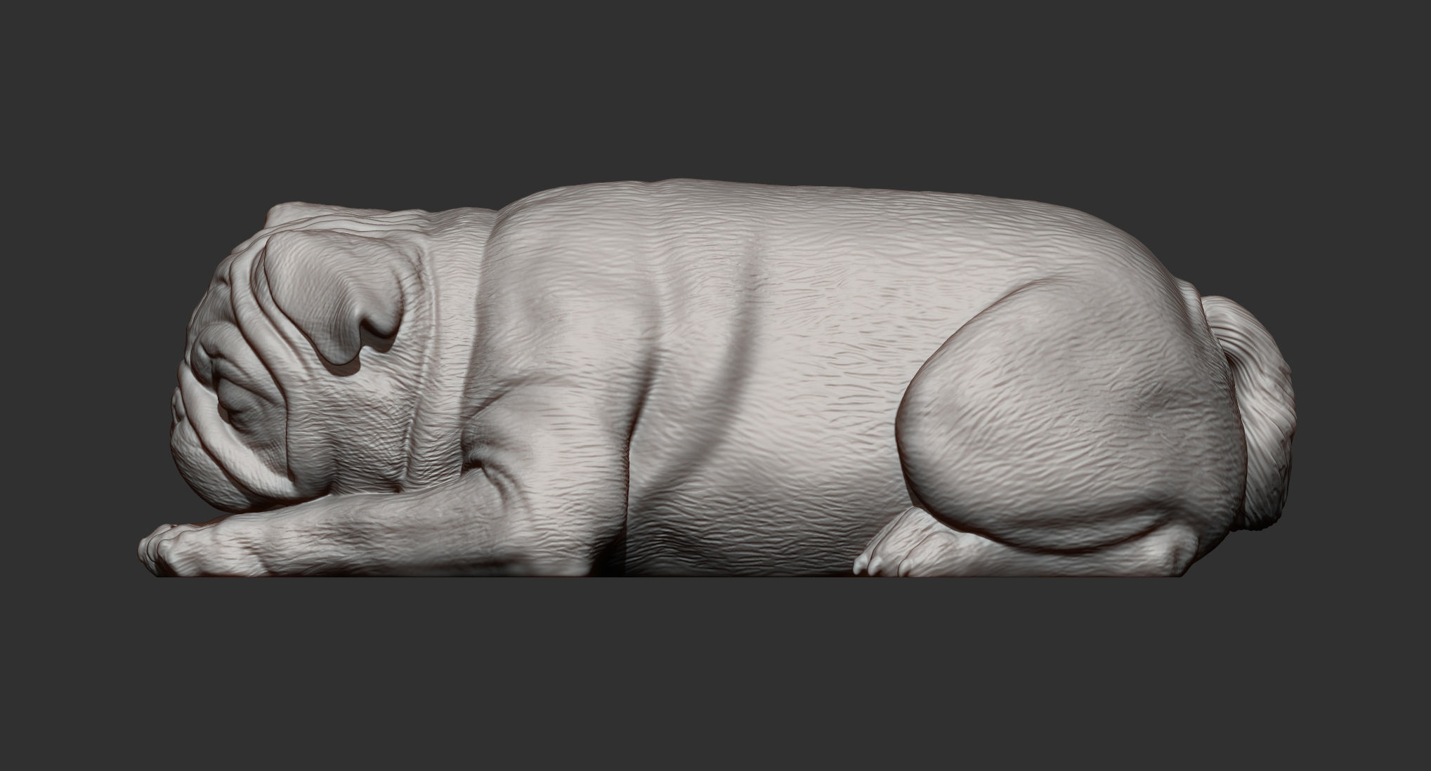 Pug for 3D printing 3D model 3D printable | CGTrader
