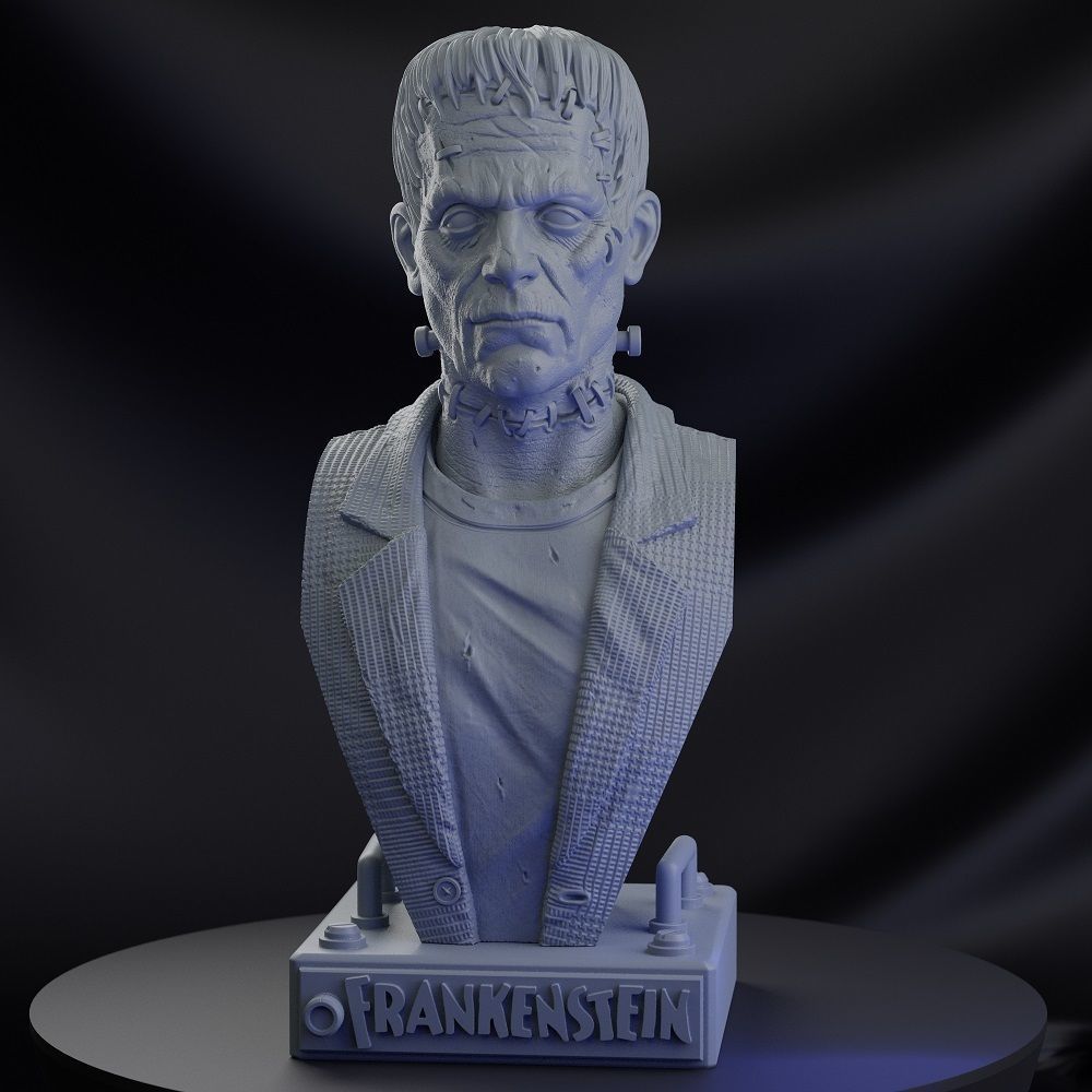 FRANKENSTEIN BUST 3D model 3D printable | CGTrader