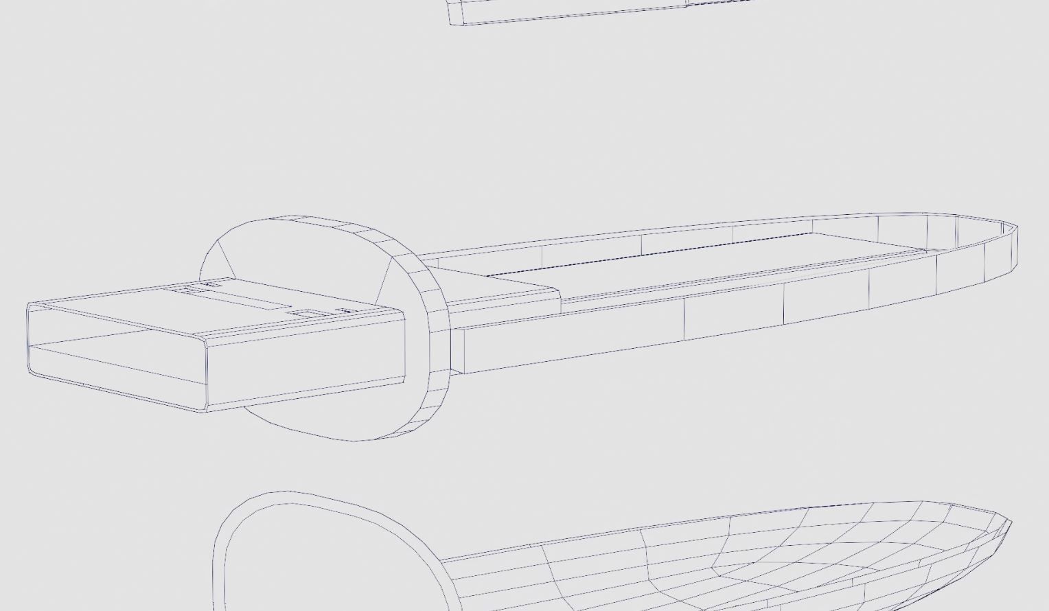 Low Poly USB Stick Memory External 3D model | CGTrader