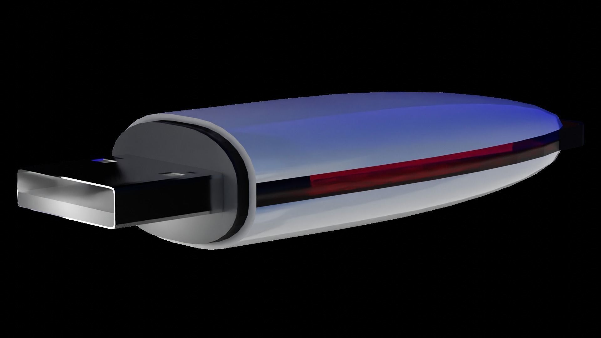 Low Poly USB Stick Memory External 3D model | CGTrader