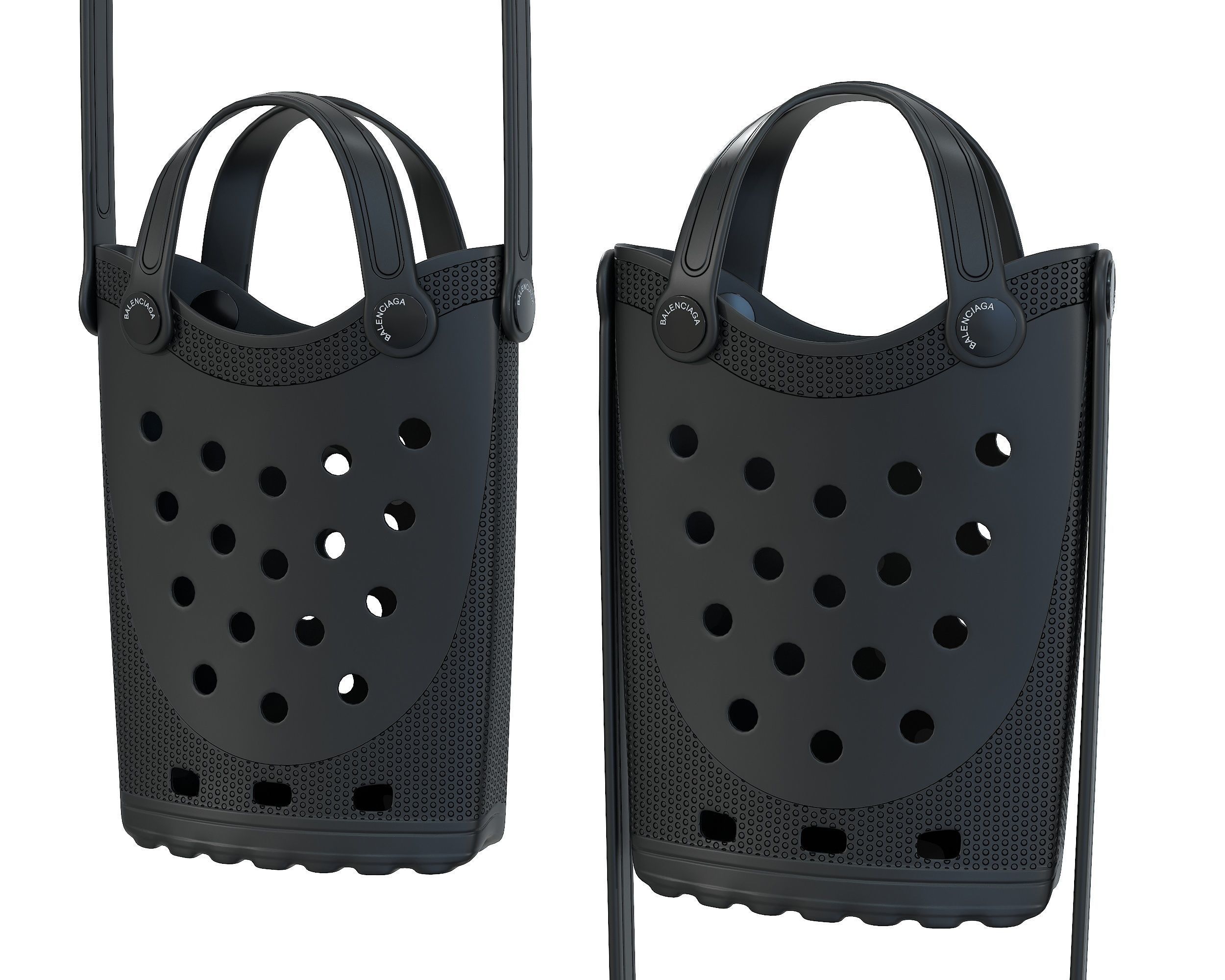 3D model Balenciaga X Crocs Crossbody Phone Holder bag VR / AR / low ...