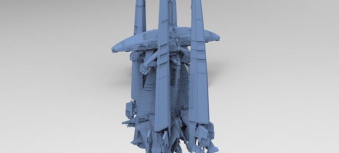 Dark Terra Former Ship destroyer 4 designs 3D model | CGTrader