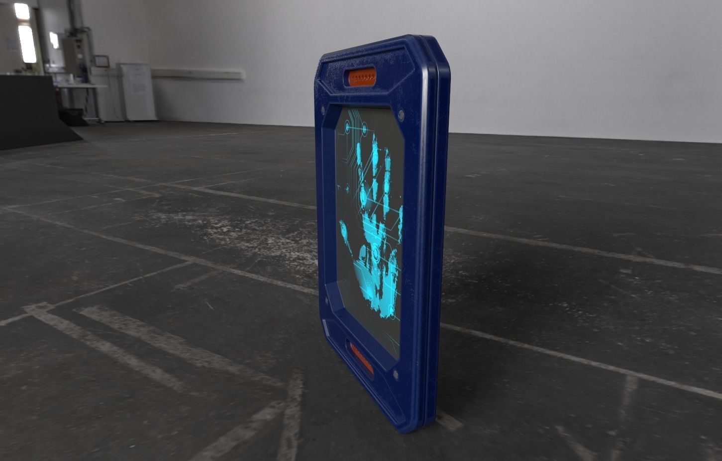 3D model Sci Fi Door Hand Scanner VR / AR / low-poly | CGTrader