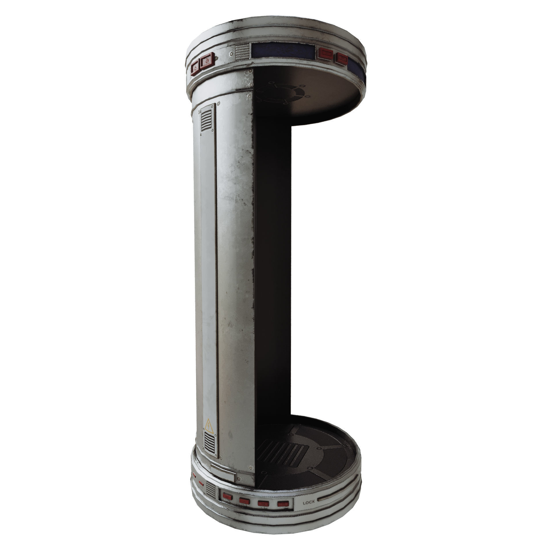 3D model SciFi Capsule VR / AR / low-poly | CGTrader