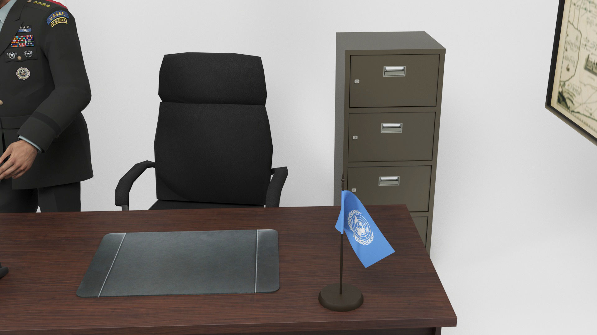 3D model Military Barracks - Scene 3 VR / AR / low-poly rigged animated ...