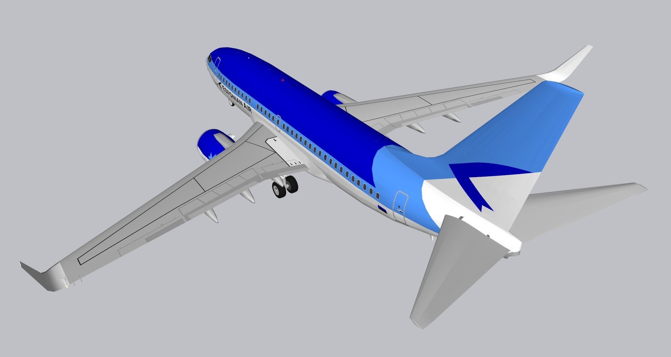 Estonian Air Boeing 737 3D model | CGTrader