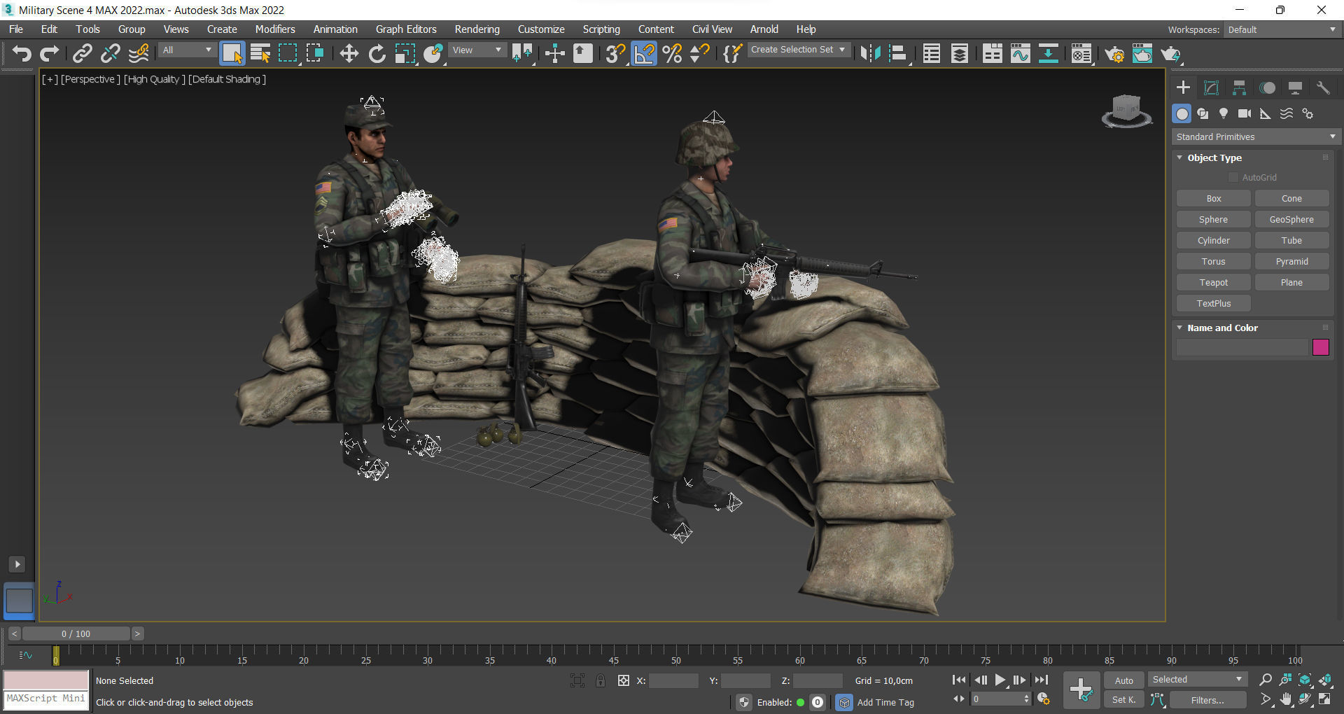 3D model Military Barracks - Scene 4 VR / AR / low-poly rigged | CGTrader