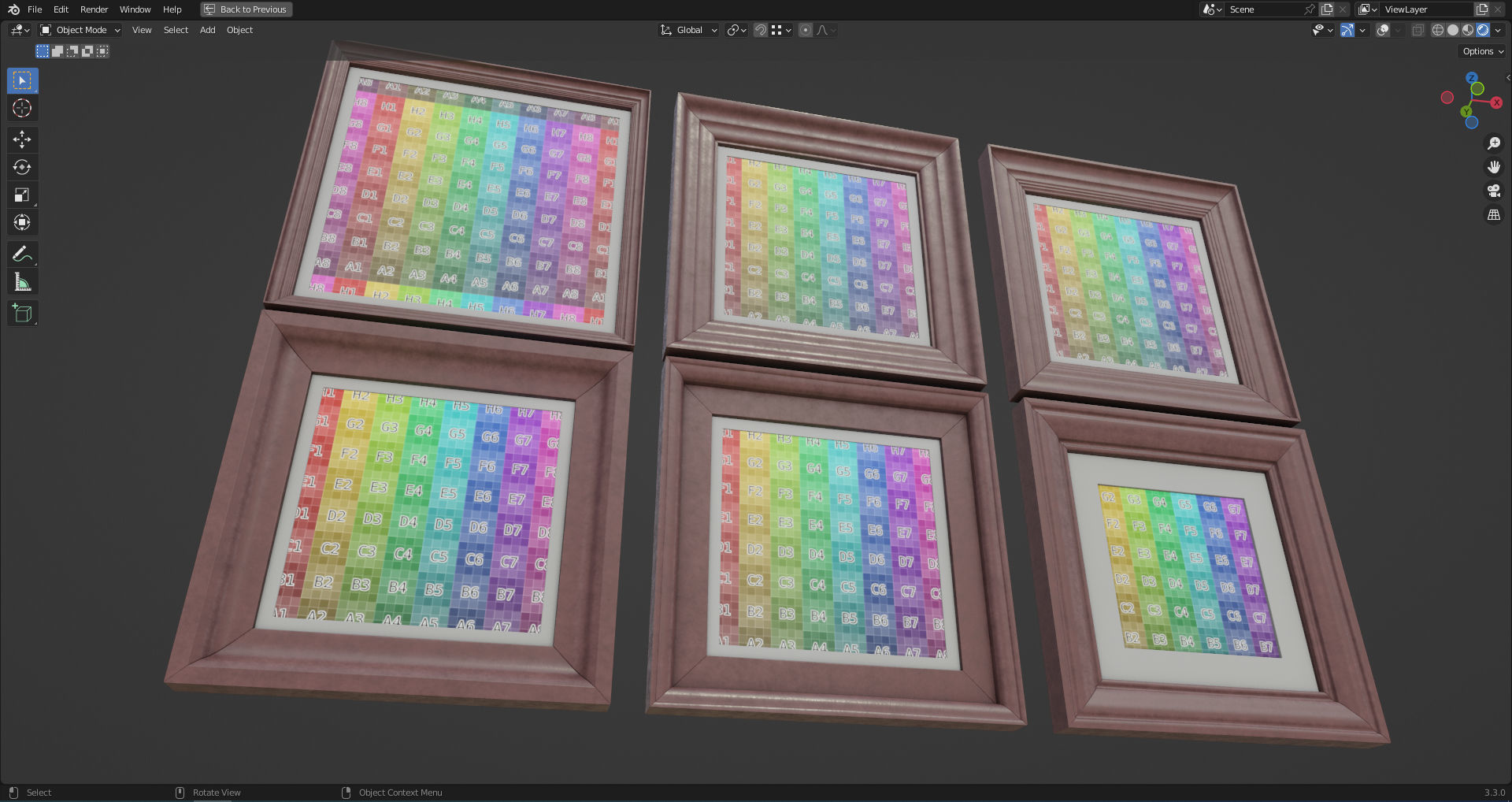 Procedural Picture Frame for Blender Geometry Nodes 3D model | CGTrader