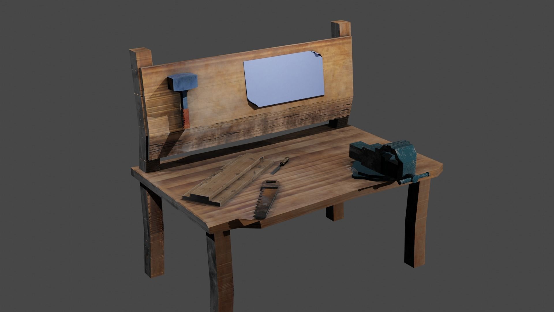 3D model Workbench VR / AR / low-poly | CGTrader
