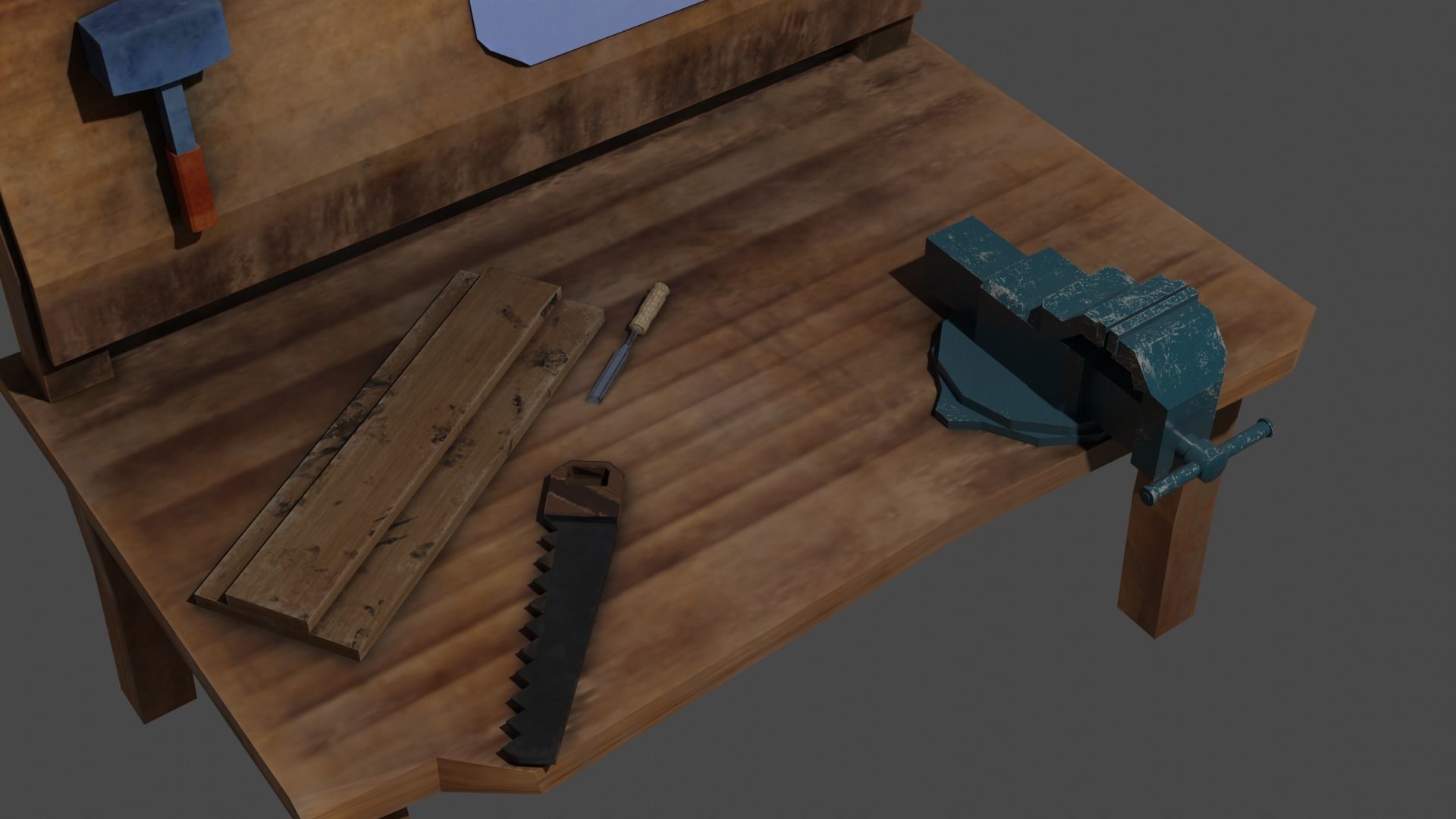 3D model Workbench VR / AR / low-poly | CGTrader