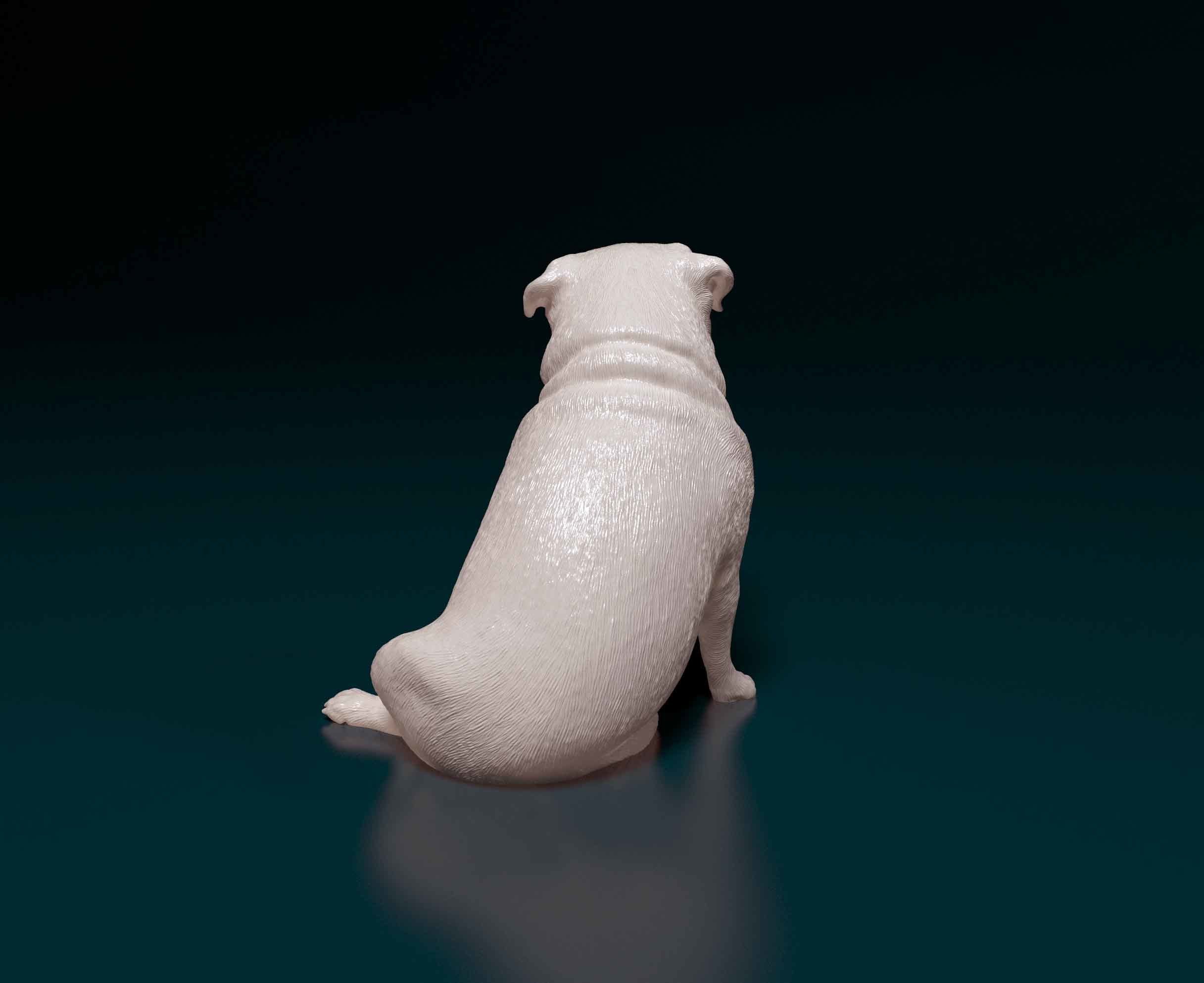 Pug dog 3D model 3D printable | CGTrader