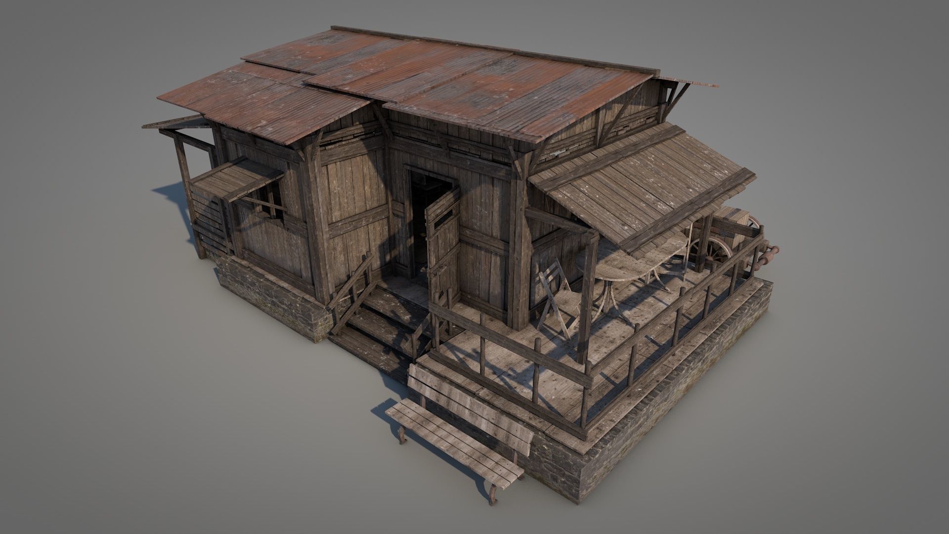 Arizona Desert Shack v1 3D model | CGTrader