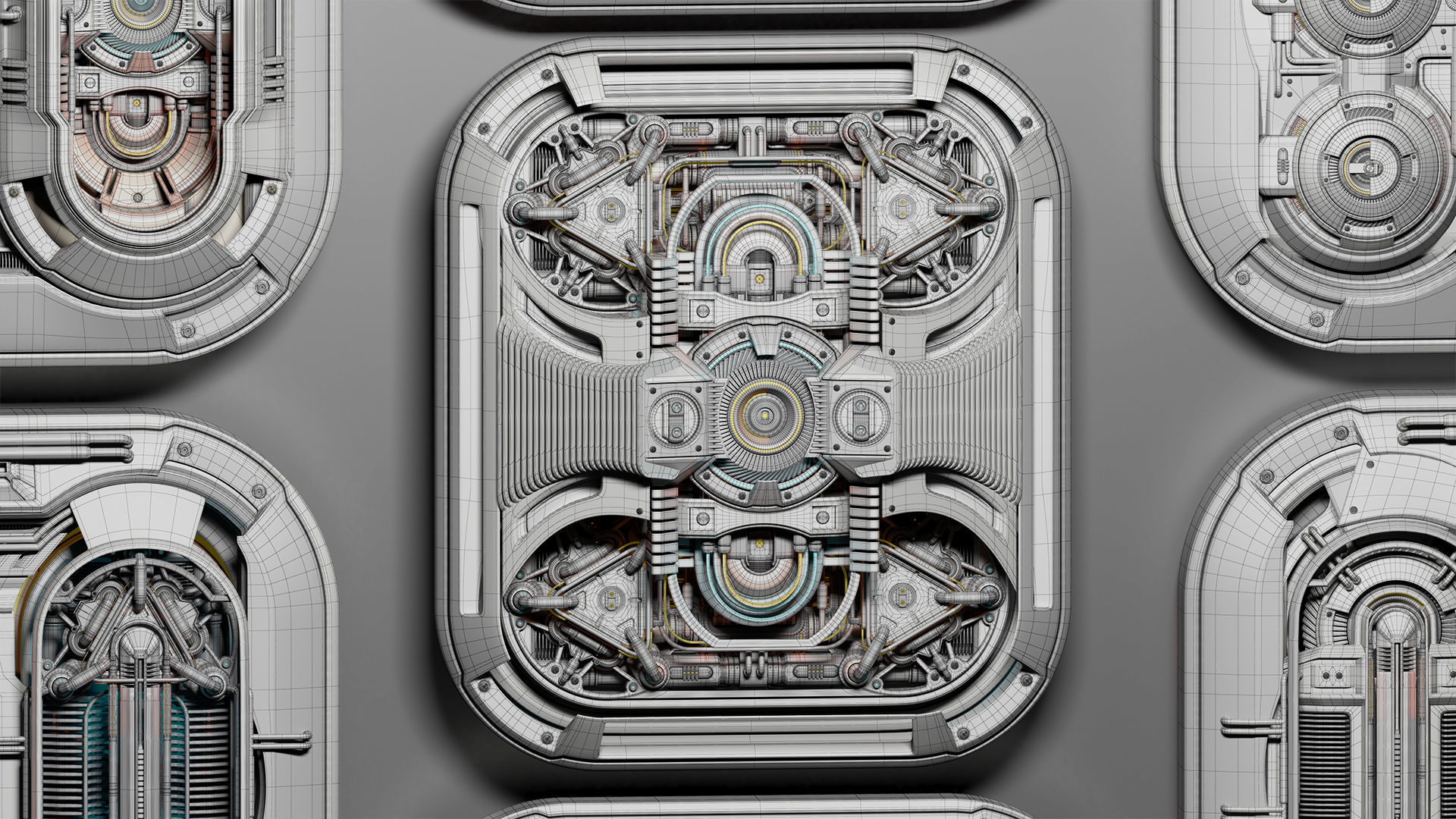 Sci-Fi Kitbash Mega Elements 4 - Full Pack 3D model | CGTrader