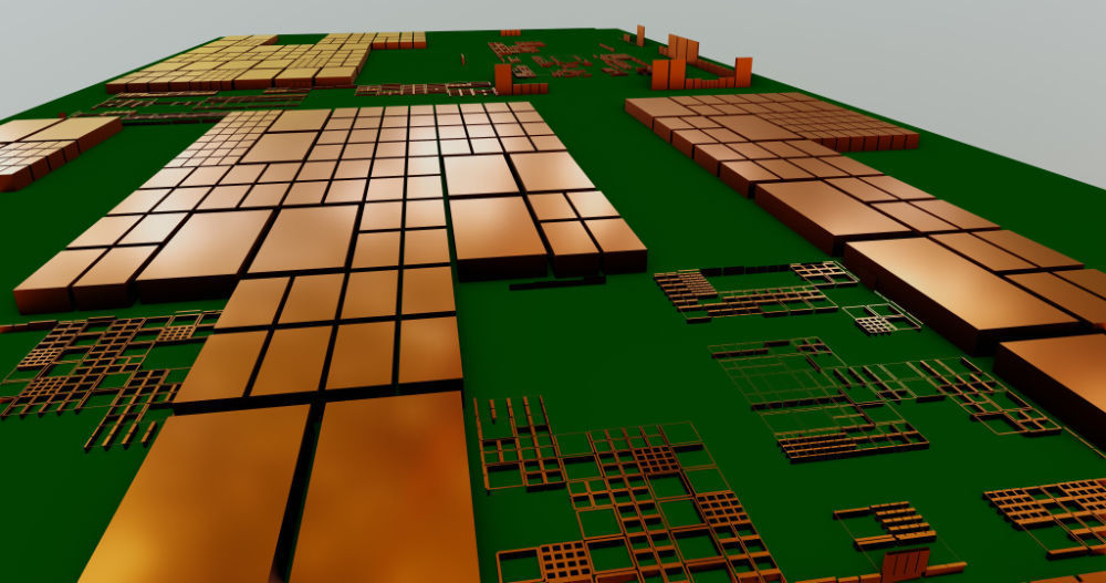 Creative computer platine art motherboard 3D model | CGTrader