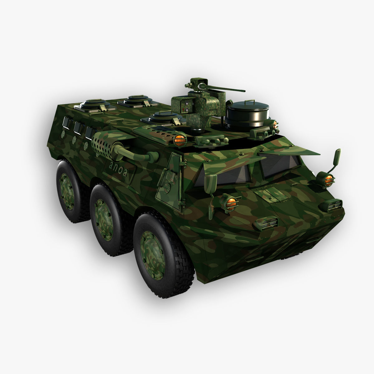 3D model pindad anoa 3 panzer tank VR / AR / low-poly | CGTrader