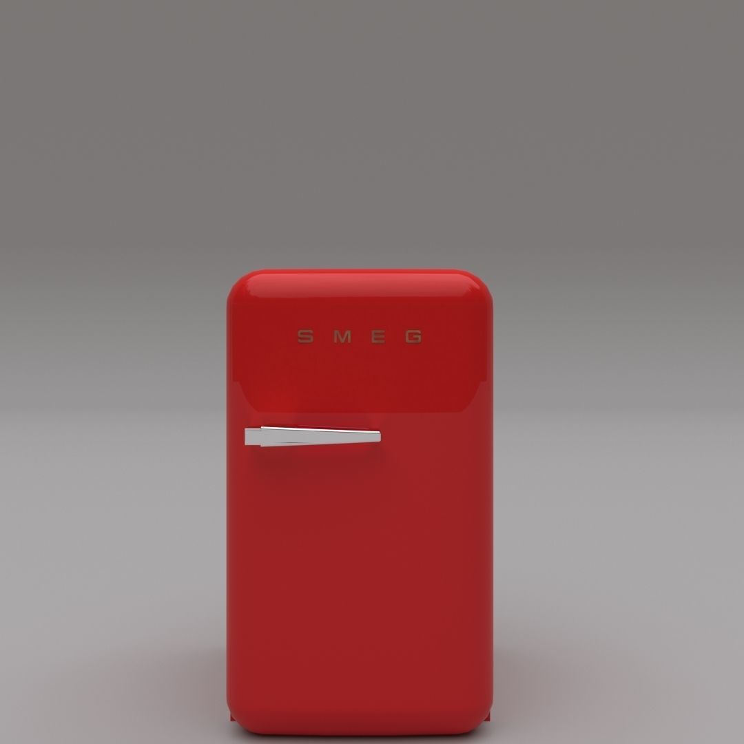 smeg mini refrigerator 3D model | CGTrader
