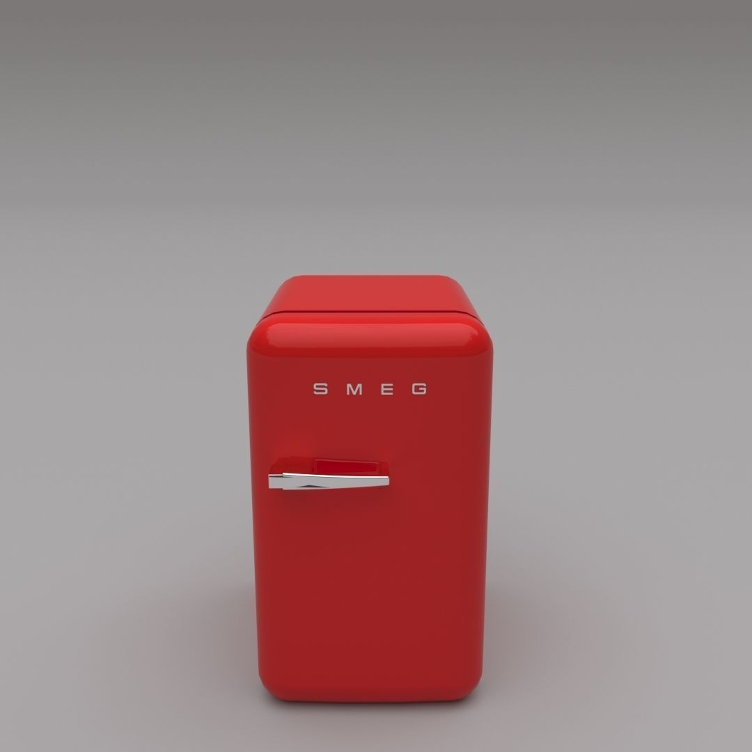 smeg mini refrigerator 3D model | CGTrader