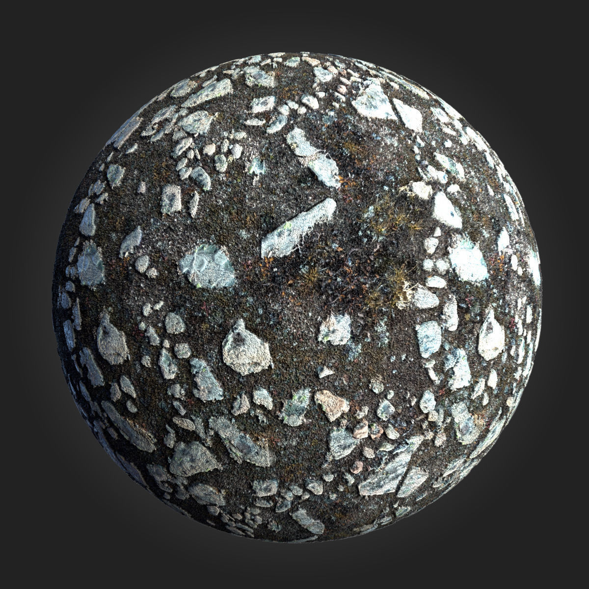 3D model Ground - Tundra Rock Texture VR / AR / low-poly | CGTrader