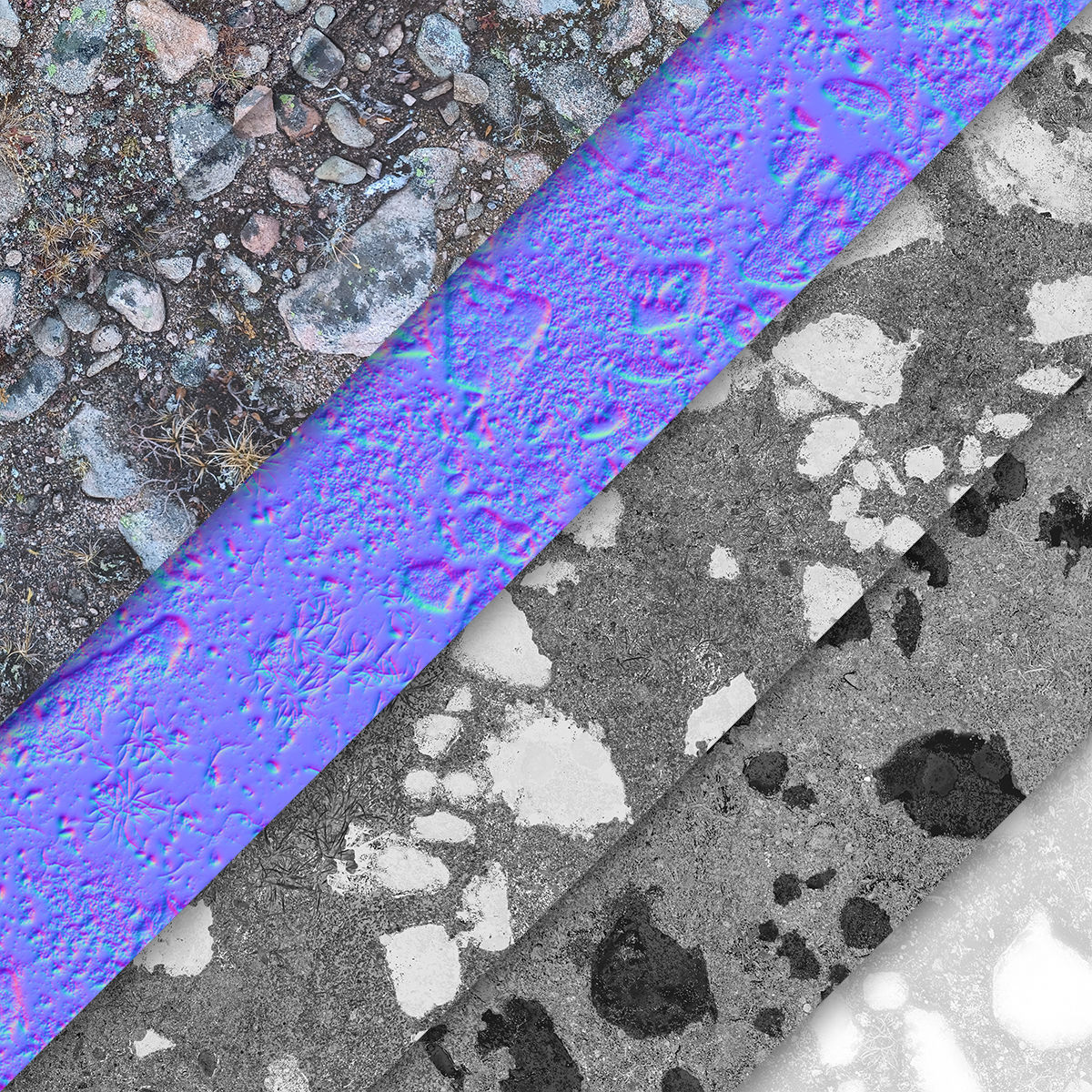 3D model Ground - Tundra Rock Texture VR / AR / low-poly | CGTrader