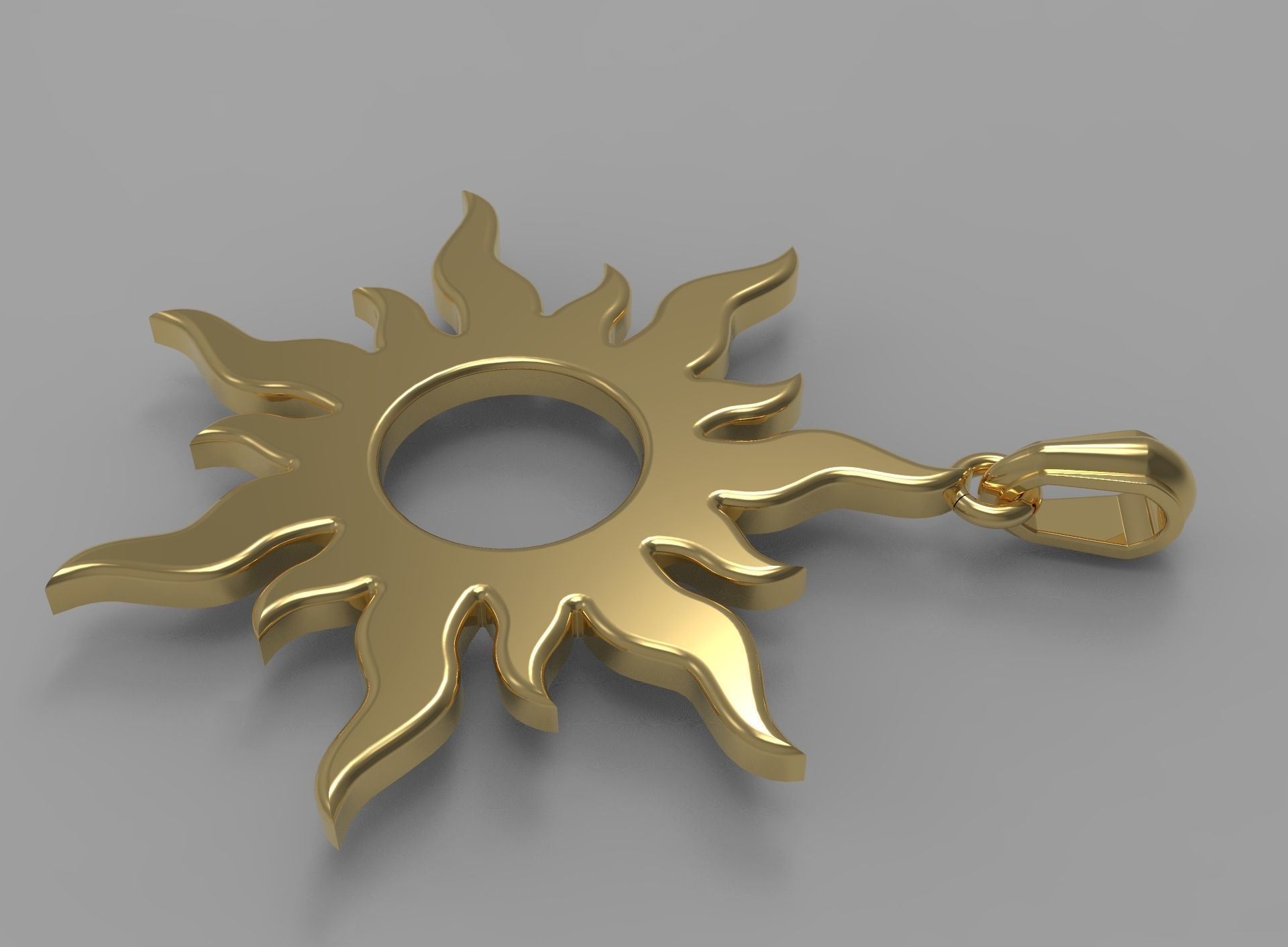 Sun pendant for women STL ready for print 3D model 3D printable | CGTrader