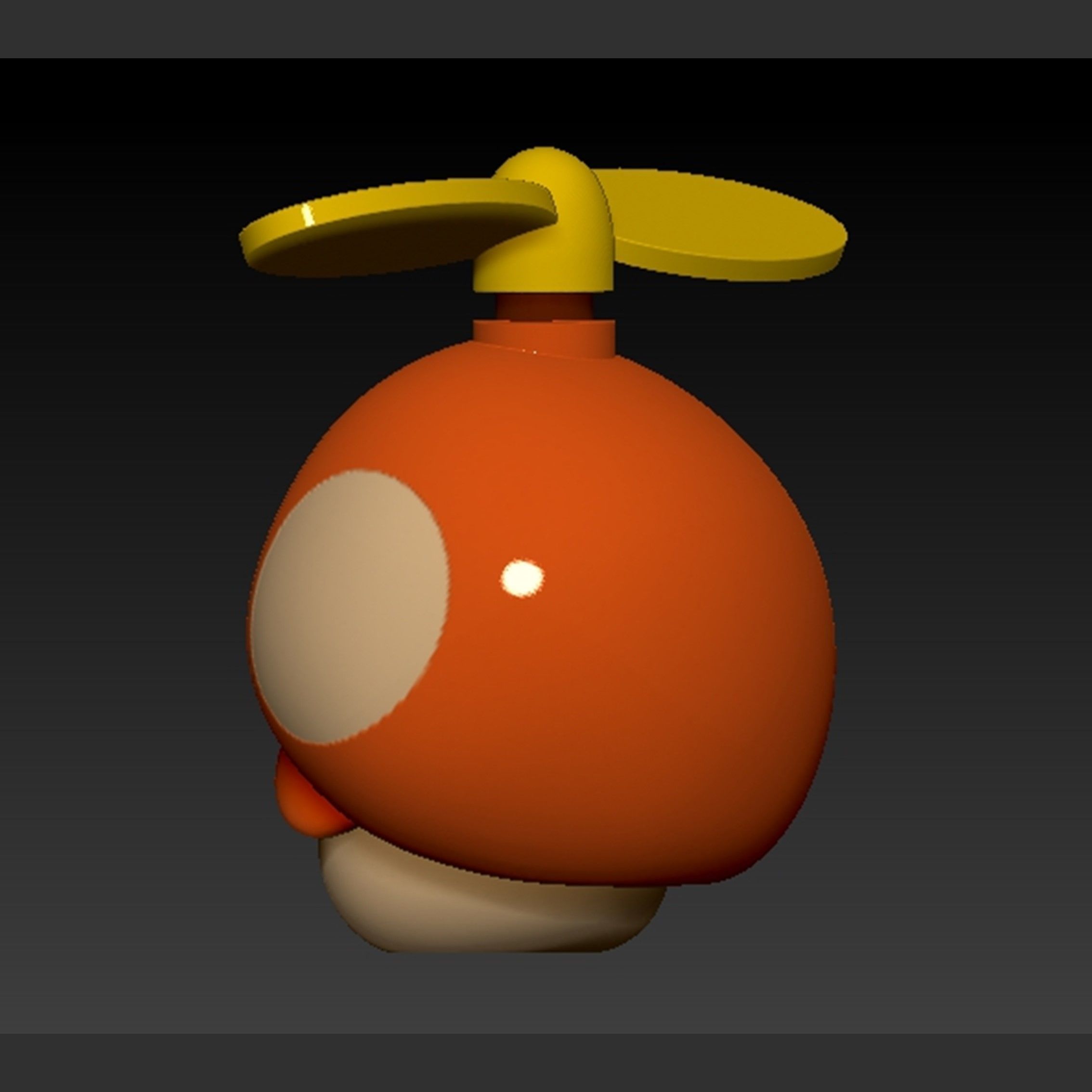 Mario Propeller Mushroom 3D model 3D printable | CGTrader
