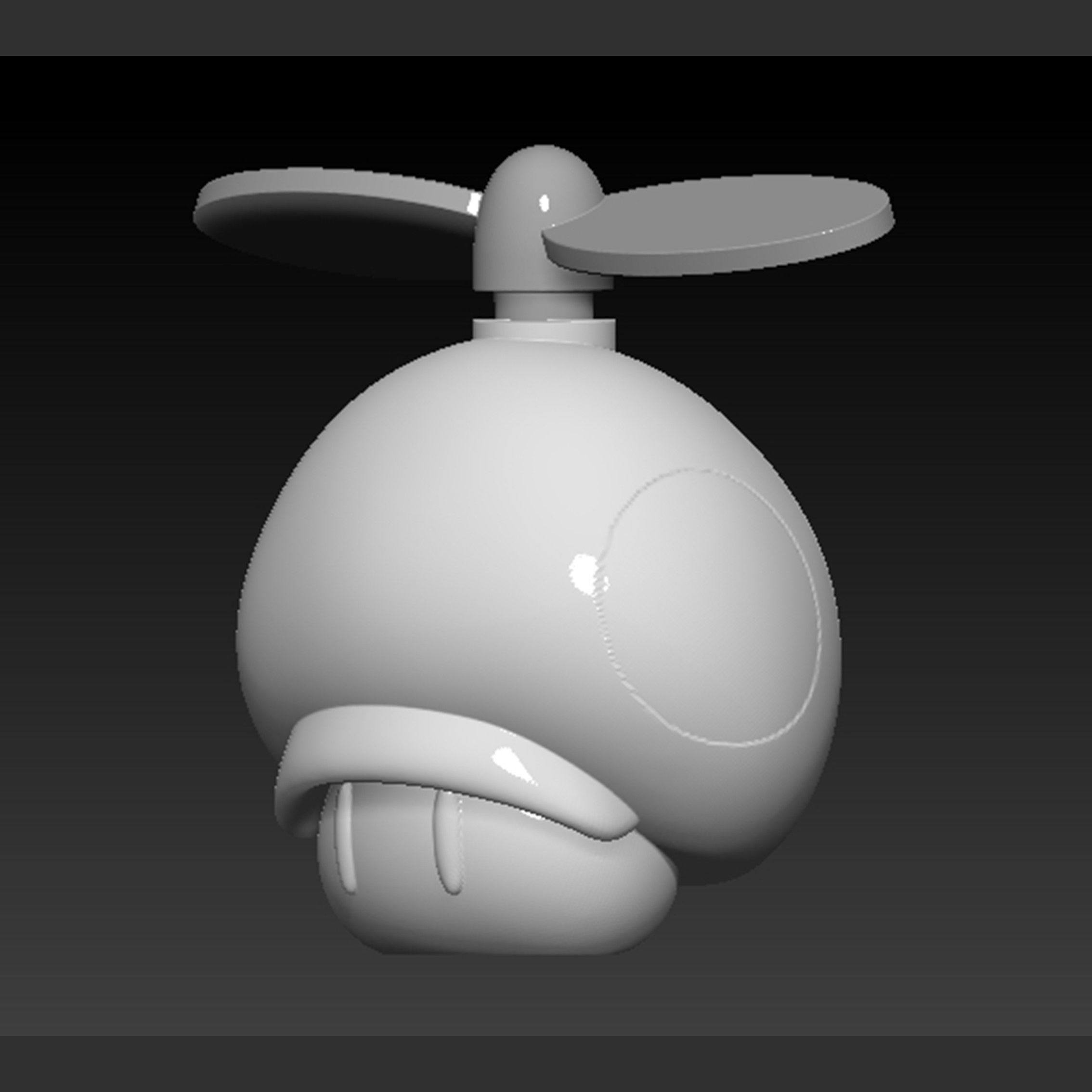 Mario Propeller Mushroom 3D model 3D printable | CGTrader